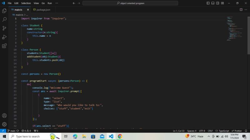 Syeda Urooj Fatima on LinkedIn: #nodejs #inquirer #typescript | 11 comments Syeda Urooj Fatima on LinkedIn: #nodejs #inquirer #typescript | 11 comments
