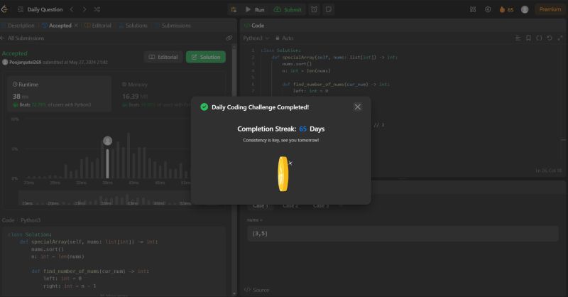 Day 76 of #100DaysOfCoding LeetCode challenge | Poojan Patel posted on ... Day 76 of #100DaysOfCoding LeetCode challenge | Poojan Patel posted on ...