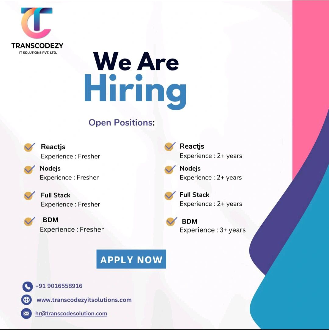 Daily IT Job on LinkedIn: #hiring #jobopportunity #reactjs #nodejs # ... Daily IT Job on LinkedIn: #hiring #jobopportunity #reactjs #nodejs # ...
