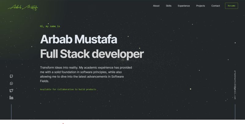 Arbab Mustafa on LinkedIn: #portfolio #website #fullstackdevelopment # ... Arbab Mustafa on LinkedIn: #portfolio #website #fullstackdevelopment # ...