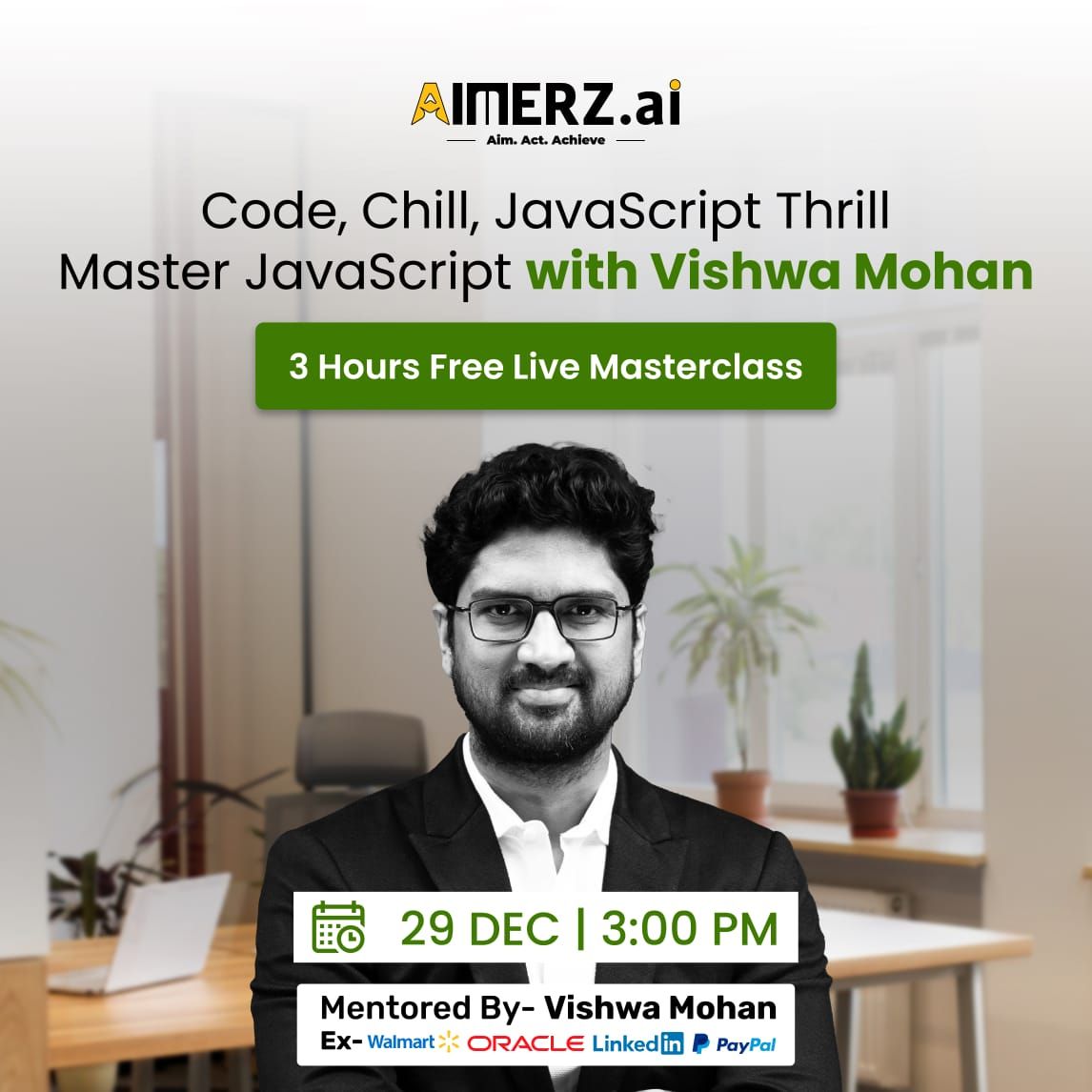 rohit joshi on LinkedIn: #javascript #freemasterclass #aimerzai # ... rohit joshi on LinkedIn: #javascript #freemasterclass #aimerzai # ...