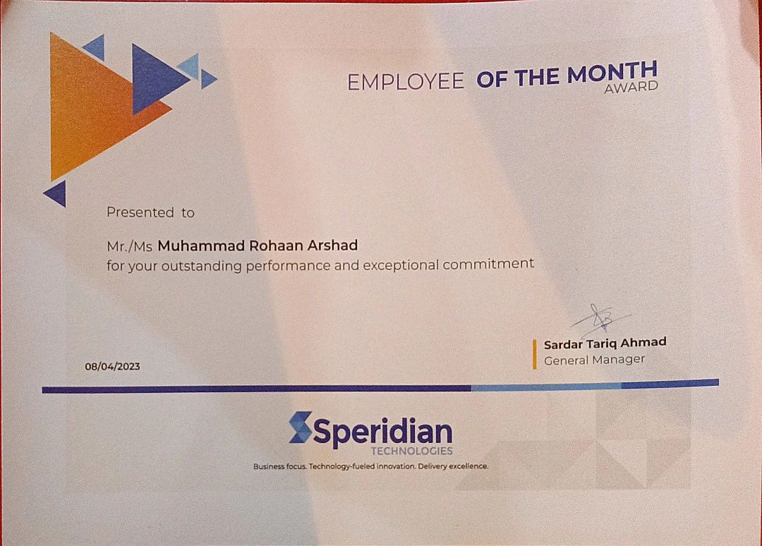 Muhammad Rohaan Arshad on LinkedIn: Alhumdullilah! Finally I got the ... Muhammad Rohaan Arshad on LinkedIn: Alhumdullilah! Finally I got the ...