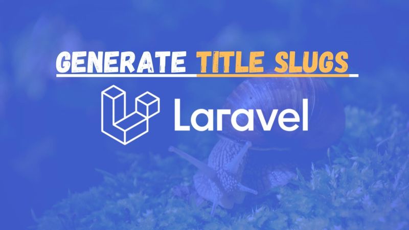 How to create slugs in Laravel | Pratik zajam posted on the topic ... How to create slugs in Laravel | Pratik zajam posted on the topic ...