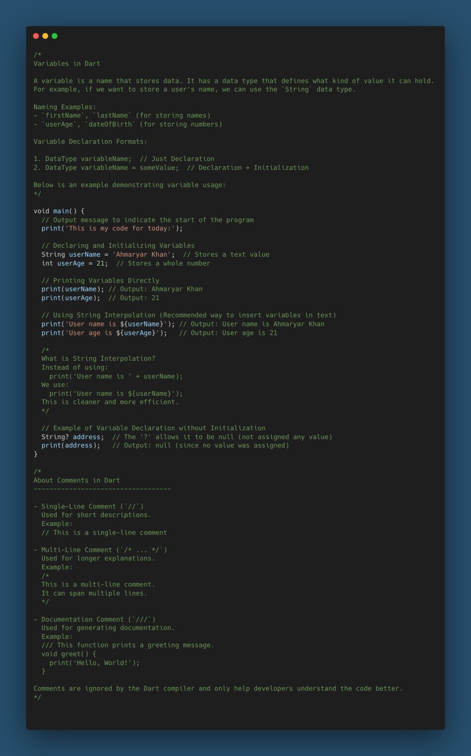 #flutter #dart #codingtips #flutterdev #dartprogramming #learningdart ... #flutter #dart #codingtips #flutterdev #dartprogramming #learningdart ...