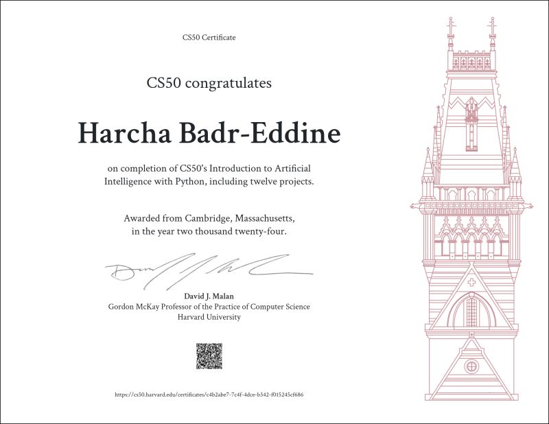 Badr eddine Harcha on LinkedIn: #cs50ai #artificialintelligence #python ... Badr eddine Harcha on LinkedIn: #cs50ai #artificialintelligence #python ...