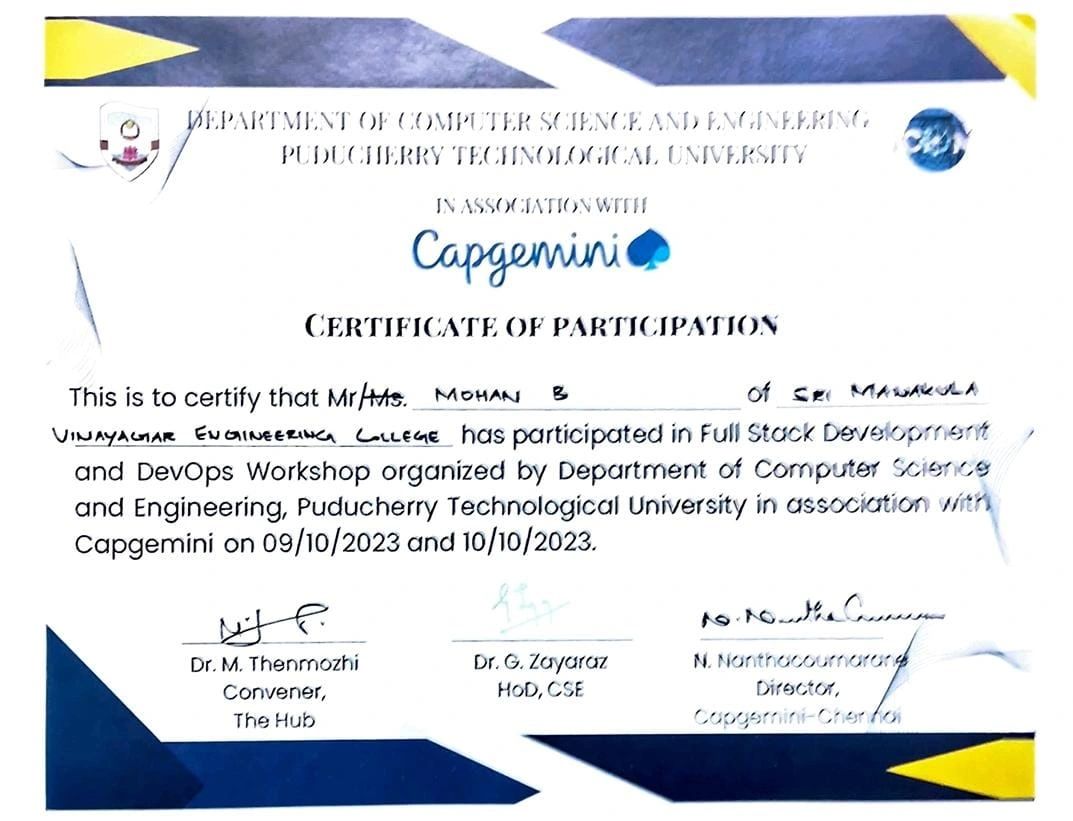 Mohan Sarady on LinkedIn: #fullstackengineer Mohan Sarady on LinkedIn: #fullstackengineer