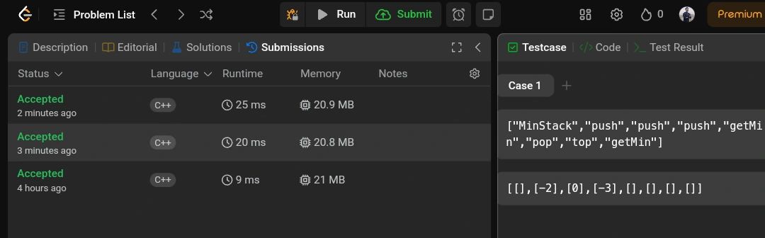 Resolved Min Stack problem on LeetCode | Muzamil Hussain posted on the ... Resolved Min Stack problem on LeetCode | Muzamil Hussain posted on the ...