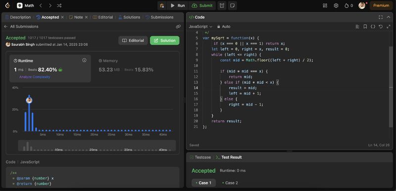 Saurabh Singh on LinkedIn: #50daysofcode #sqrt #50days # ... Saurabh Singh on LinkedIn: #50daysofcode #sqrt #50days # ...