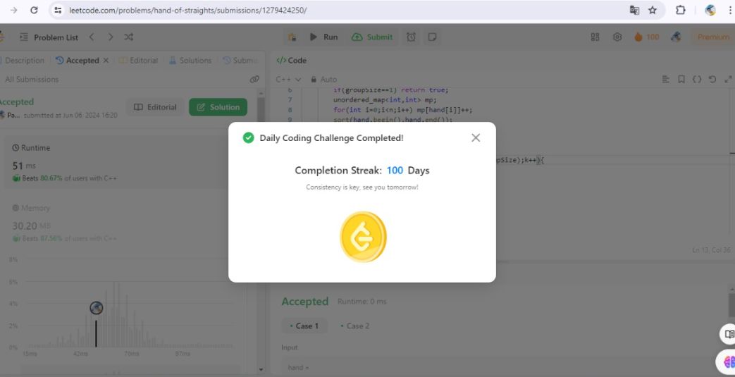 Completed 100-day streak on Leetcode! | Pankaj Tiwari posted on the ... Completed 100-day streak on Leetcode! | Pankaj Tiwari posted on the ...