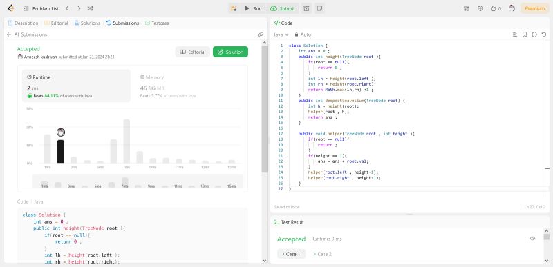 Avneesh kushwah on LinkedIn: 98 Day of 100 Days Leetcode Challenge - By ... Avneesh kushwah on LinkedIn: 98 Day of 100 Days Leetcode Challenge - By ...