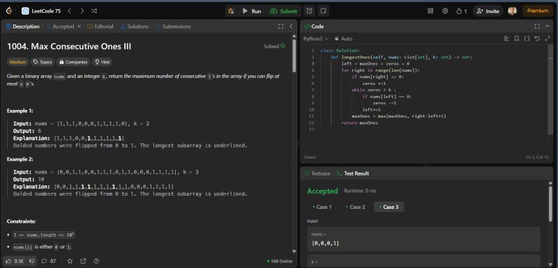#100daysofcode #dsa #leetcode #problemsolving #slidingwindow # ... #100daysofcode #dsa #leetcode #problemsolving #slidingwindow # ...