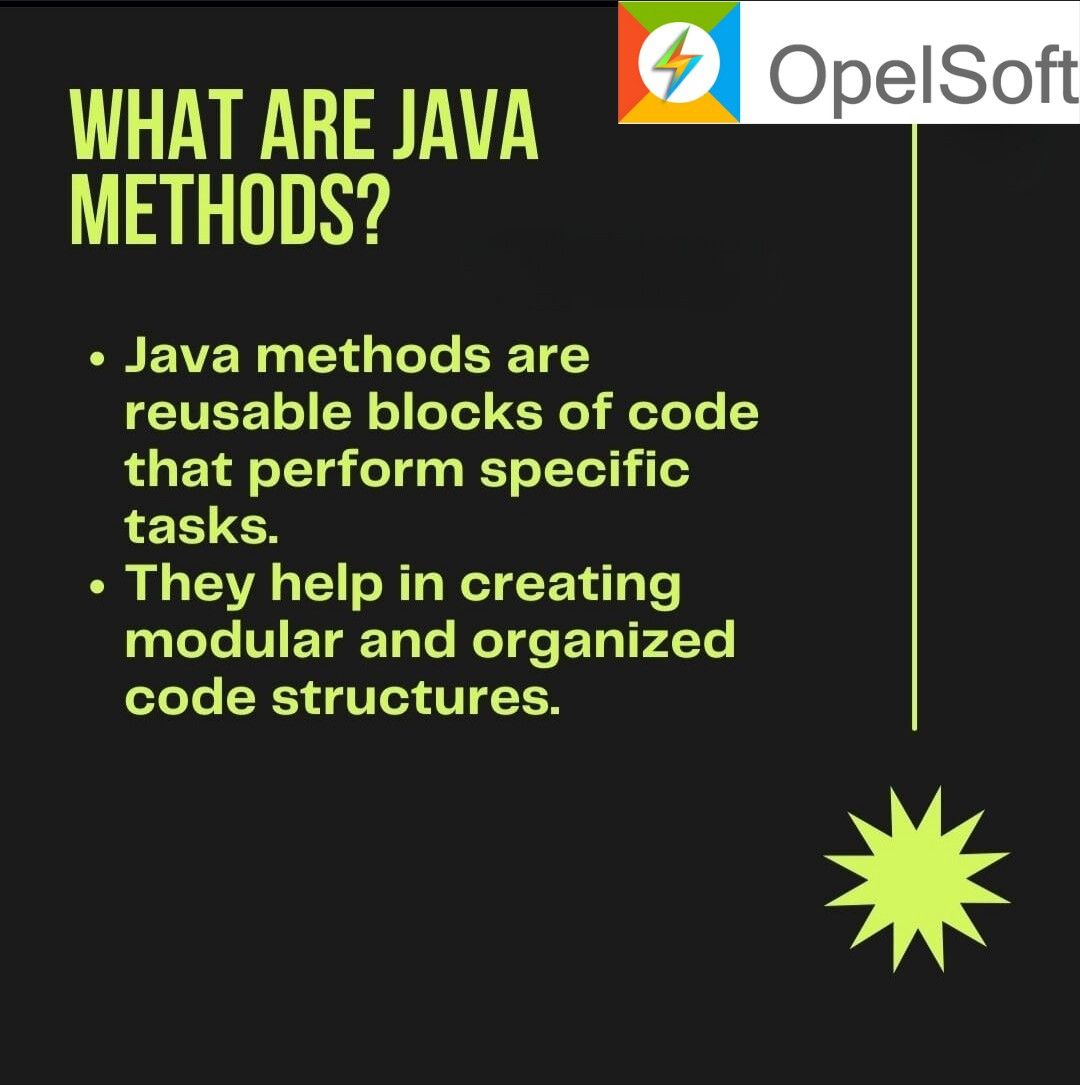Opelsoft on LinkedIn: #javamethods #codingfundamentals # ... Opelsoft on LinkedIn: #javamethods #codingfundamentals # ...