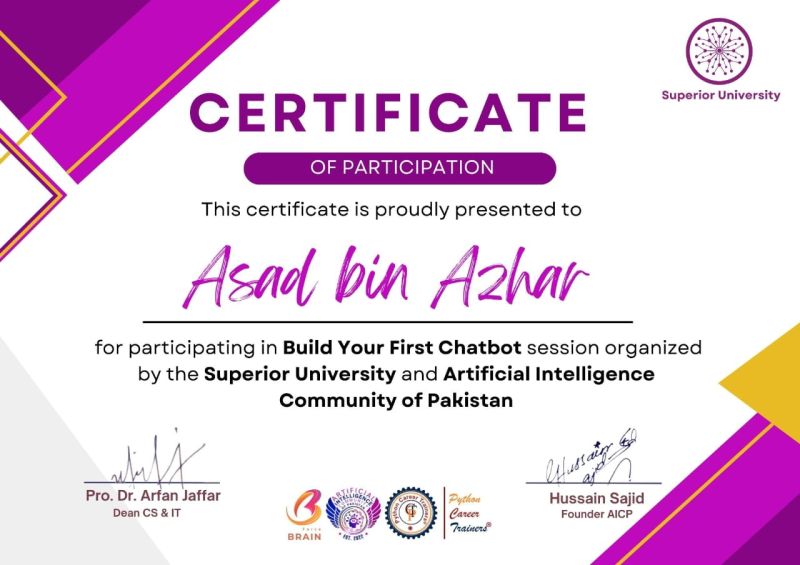 Muhammad Asad Bin Azhar on LinkedIn: #chatbot #cplusplus #ai #programming Muhammad Asad Bin Azhar on LinkedIn: #chatbot #cplusplus #ai #programming