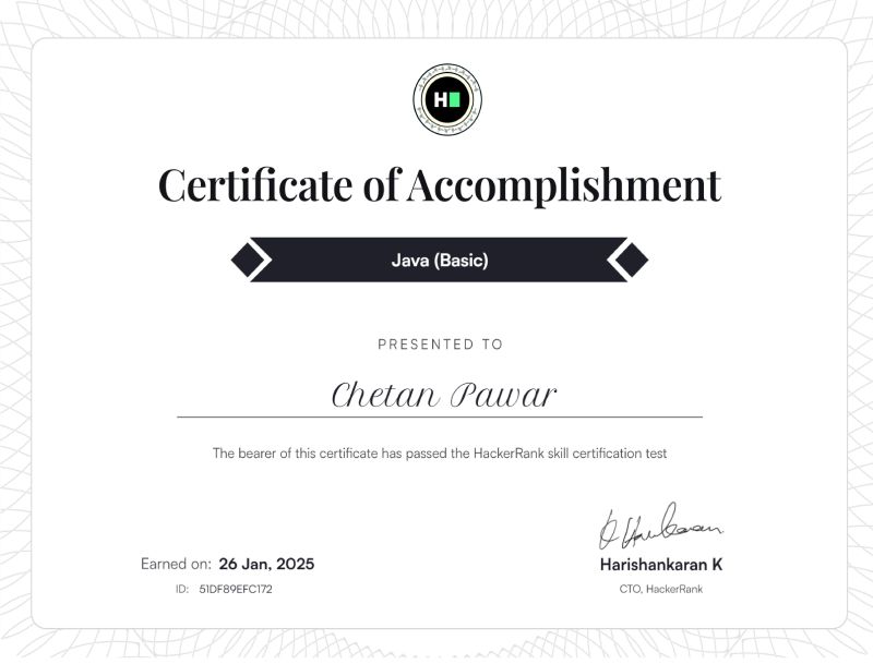 Chetan Pawar on LinkedIn: #java #programming #hackerrank #coding # ... Chetan Pawar on LinkedIn: #java #programming #hackerrank #coding # ...