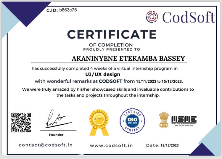 Akaninyene Bassey on LinkedIn: #codsoft #codsoftinternship #uiuxdesign ... Akaninyene Bassey on LinkedIn: #codsoft #codsoftinternship #uiuxdesign ...