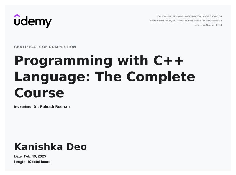 #cplusplus #learningneverstops #udemy #programming #udemy #learning ... #cplusplus #learningneverstops #udemy #programming #udemy #learning ...