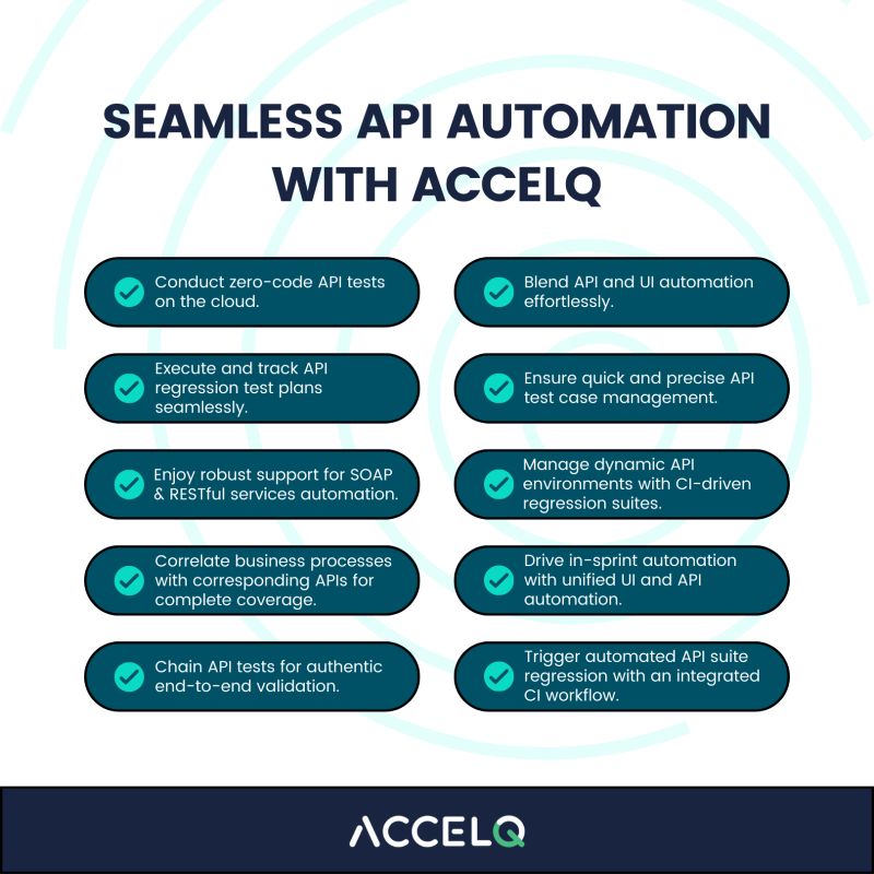 ACCELQ on LinkedIn: #accelq #apiautomation #softwaretesting # ... ACCELQ on LinkedIn: #accelq #apiautomation #softwaretesting # ...
