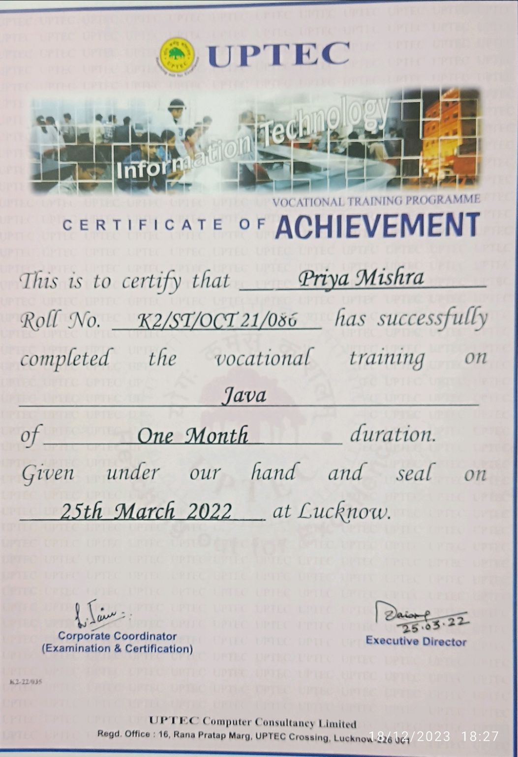 Priya mishra on LinkedIn: #java #certificate Priya mishra on LinkedIn: #java #certificate