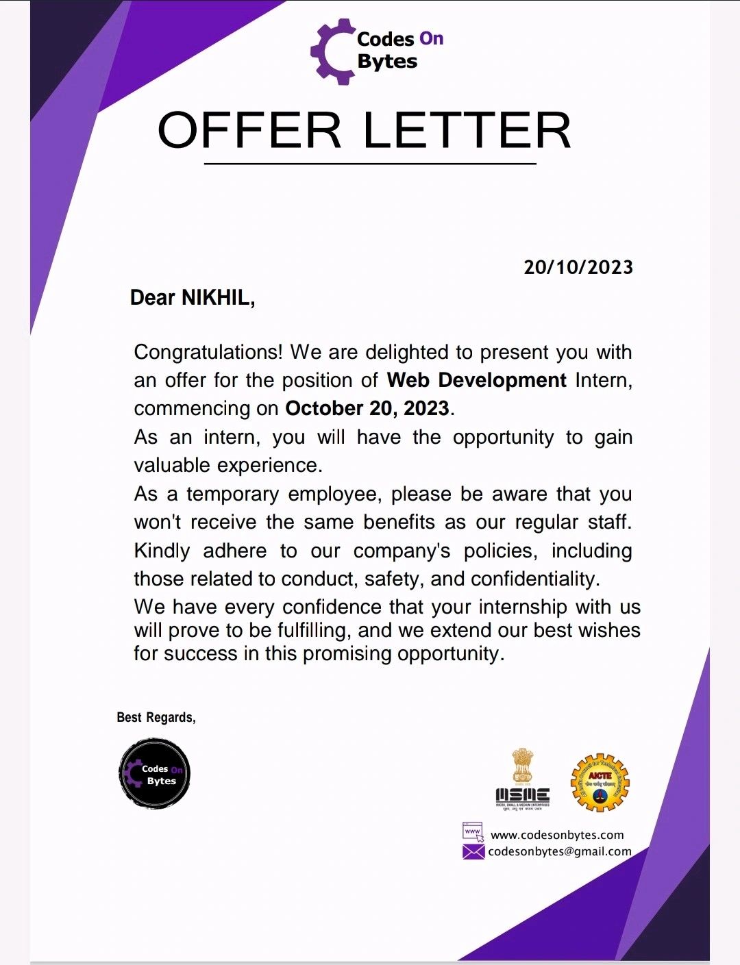 Nikhil . on LinkedIn: #codesonbytes #webdevlopment Nikhil . on LinkedIn: #codesonbytes #webdevlopment