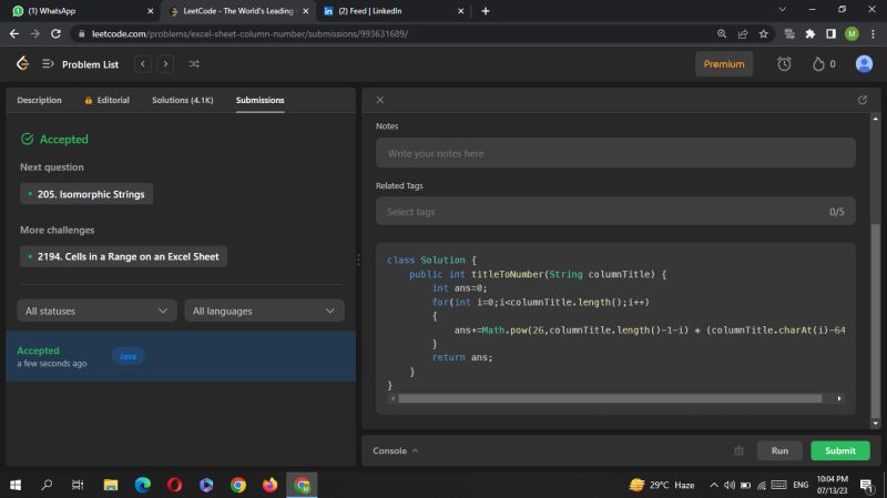 Mitun kumar Sahu on LinkedIn: #day67 #leetcode #leetcode2023 # ... Mitun kumar Sahu on LinkedIn: #day67 #leetcode #leetcode2023 # ...