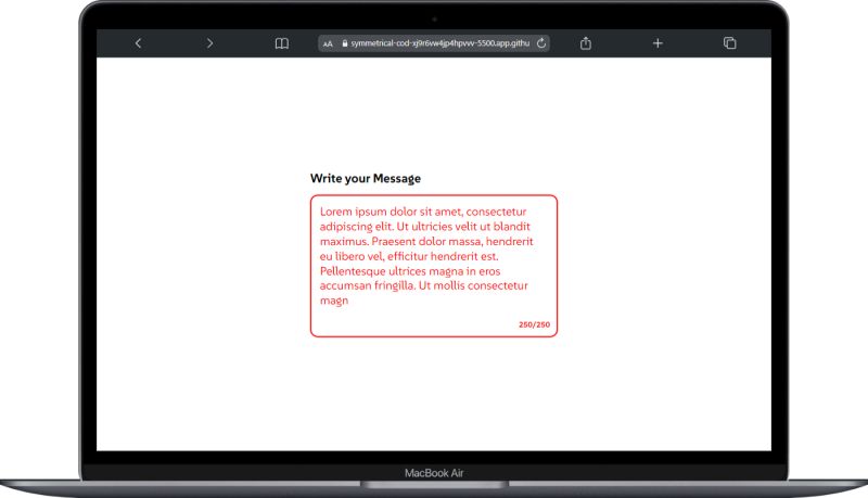 Miguel Alonso Ramos Alarcón on LinkedIn: Restricted Textarea Create a ... Miguel Alonso Ramos Alarcón on LinkedIn: Restricted Textarea Create a ...