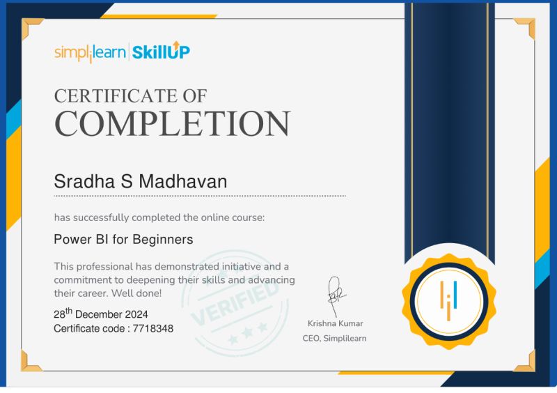 Sradha S madhavan on LinkedIn: #dataanalytics #powerbi # ... Sradha S madhavan on LinkedIn: #dataanalytics #powerbi # ...