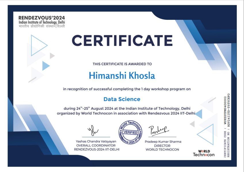 Himanshi Khosla on LinkedIn: #datascience #machinelearning #iitdelhi # ... Himanshi Khosla on LinkedIn: #datascience #machinelearning #iitdelhi # ...