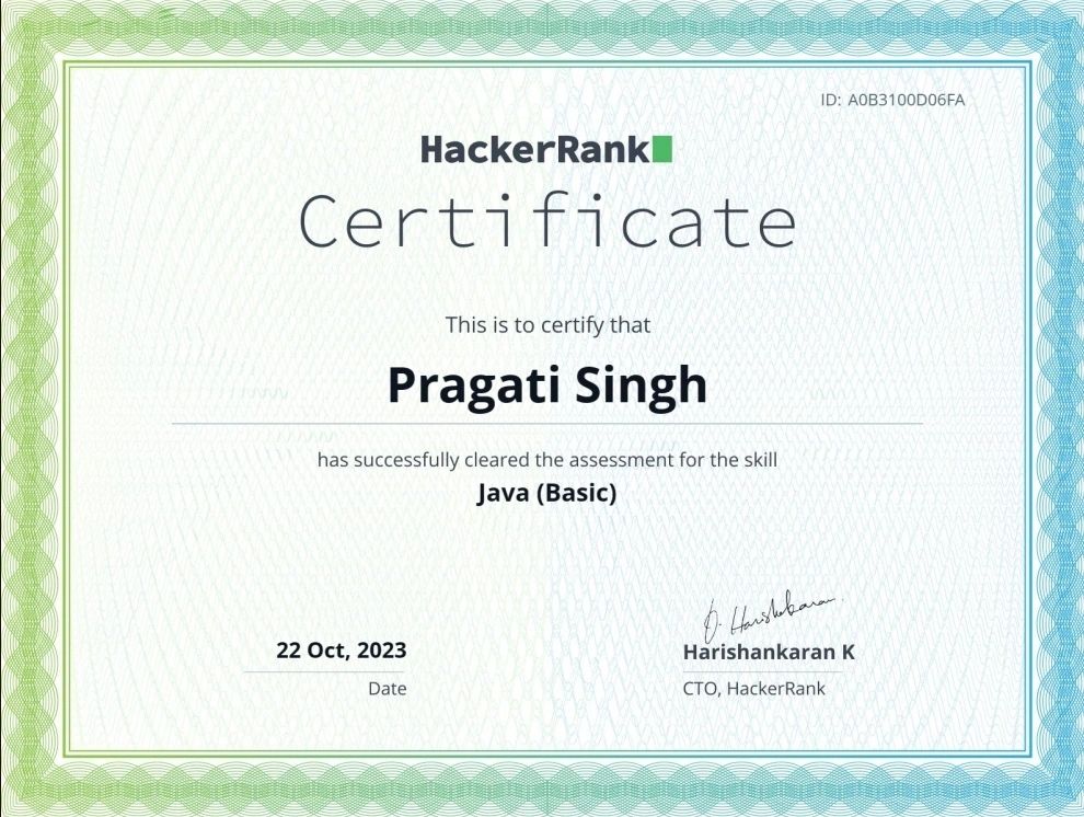 Pragati Singh on LinkedIn: #java #certification #achievementunlocked # ... Pragati Singh on LinkedIn: #java #certification #achievementunlocked # ...