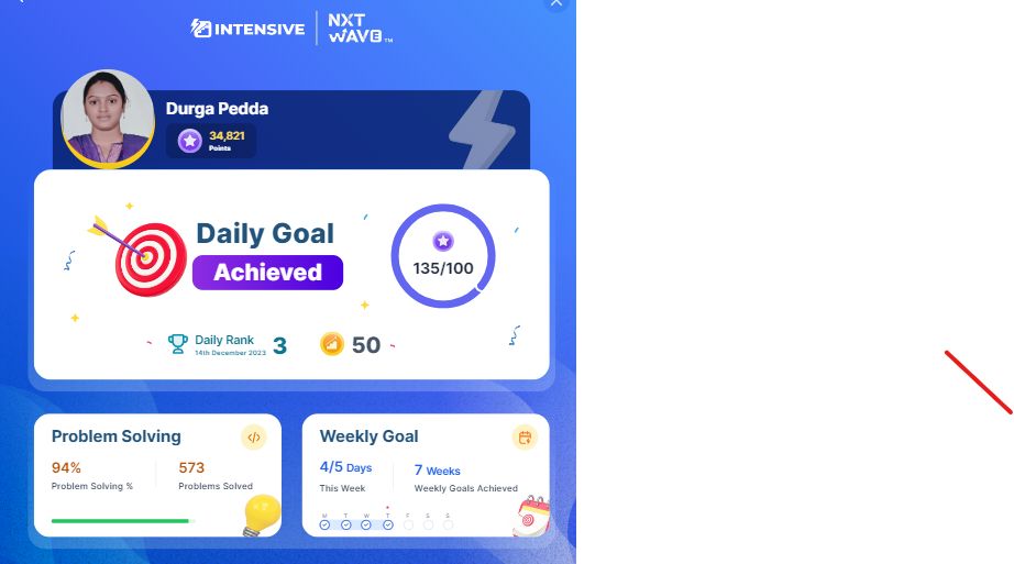 Durga Pedda on LinkedIn: #100daysofcode #nxtwave #ccbp #100daysofcode Durga Pedda on LinkedIn: #100daysofcode #nxtwave #ccbp #100daysofcode