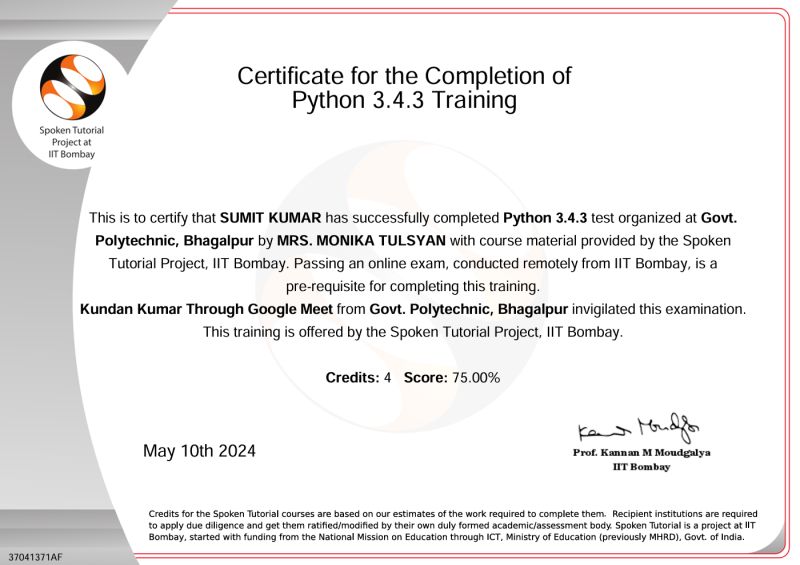 Sumit Sharma on LinkedIn: #python #iitbombay #pythonprogramming # ... Sumit Sharma on LinkedIn: #python #iitbombay #pythonprogramming # ...
