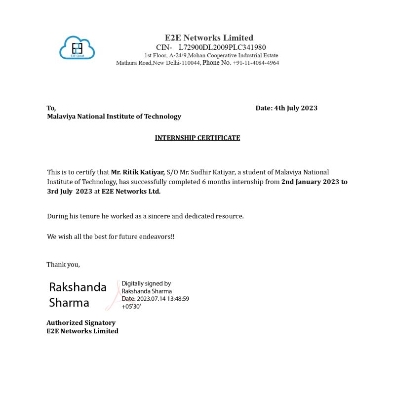 Ritik Katiyar on LinkedIn: #internshipcompleted Ritik Katiyar on LinkedIn: #internshipcompleted