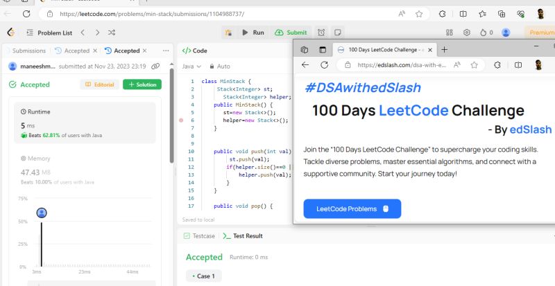 Completing LeetCode challenge for algorithmic problem-solving | Manish ... Completing LeetCode challenge for algorithmic problem-solving | Manish ...