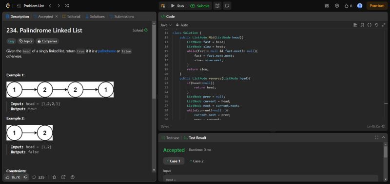Nikhil Kumar on LinkedIn: #100daysofcode #linked #palindrome #mid # ... Nikhil Kumar on LinkedIn: #100daysofcode #linked #palindrome #mid # ...