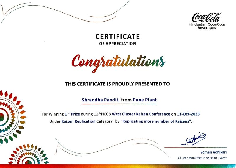 Shraddha Pandit on LinkedIn: Happy to share my achievement of Winning ... Shraddha Pandit on LinkedIn: Happy to share my achievement of Winning ...