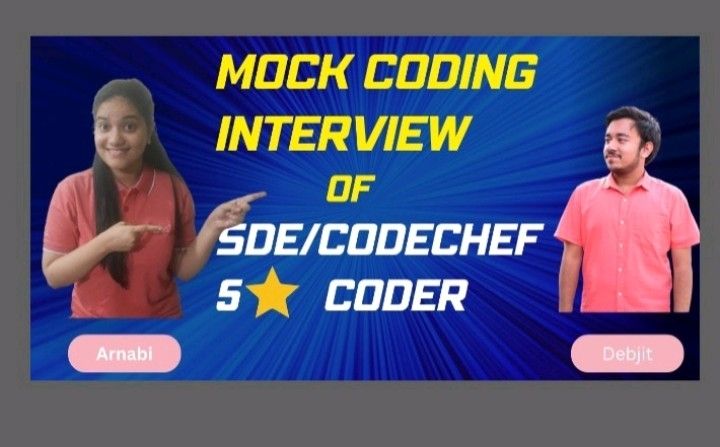 Arnabi Mitra on LinkedIn: #interview #coding #mockinterview | 16 comments Arnabi Mitra on LinkedIn: #interview #coding #mockinterview | 16 comments