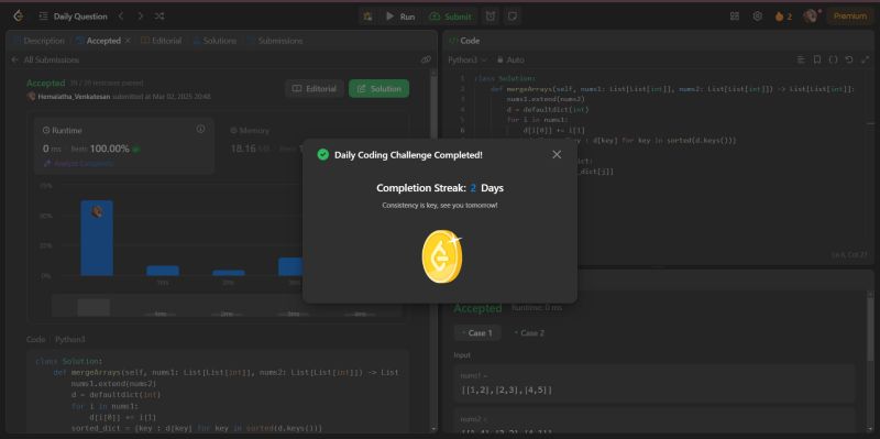 #100daysofcode #leetcode #problemsolving #dsa #codingjourney # ... #100daysofcode #leetcode #problemsolving #dsa #codingjourney # ...