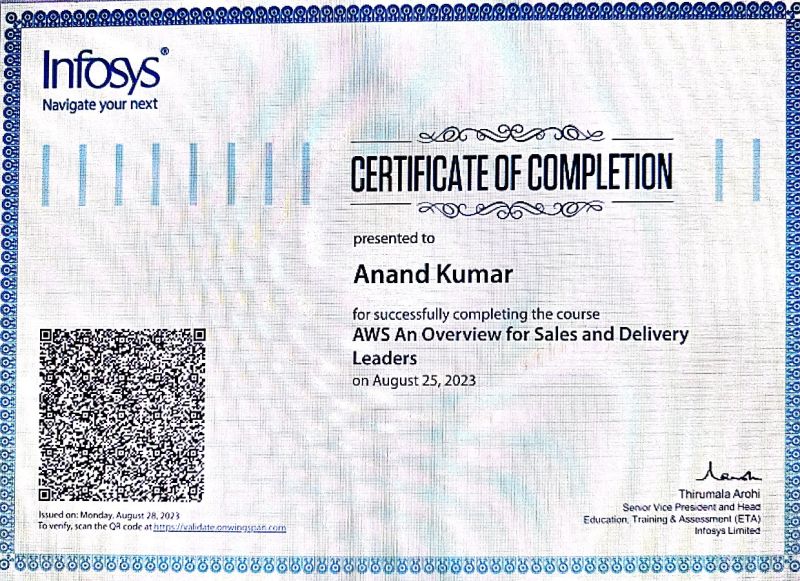Anand Kumar on LinkedIn: Hello, I have successfully completed the ... Anand Kumar on LinkedIn: Hello, I have successfully completed the ...
