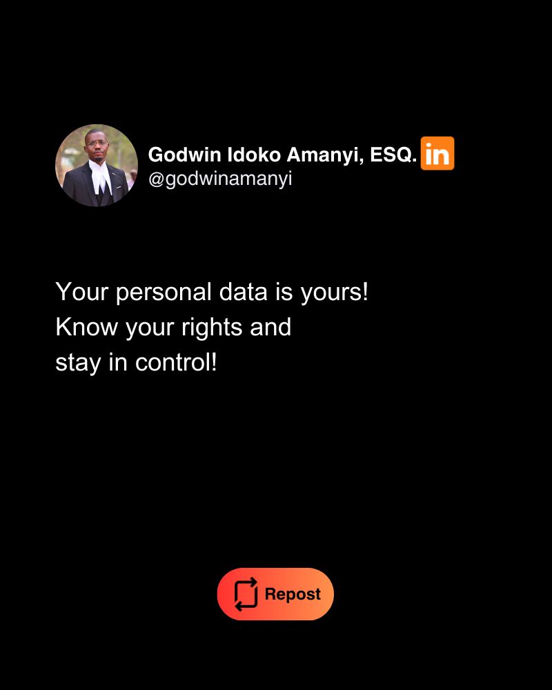 Godwin Idoko Amanyi, ESQ. on LinkedIn: #dataprivacy #datarights # ... Godwin Idoko Amanyi, ESQ. on LinkedIn: #dataprivacy #datarights # ...