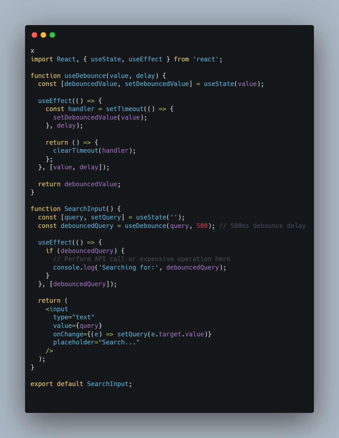 Valeed Anjum on LinkedIn: #react #debouncing #javascript # ... Valeed Anjum on LinkedIn: #react #debouncing #javascript # ...
