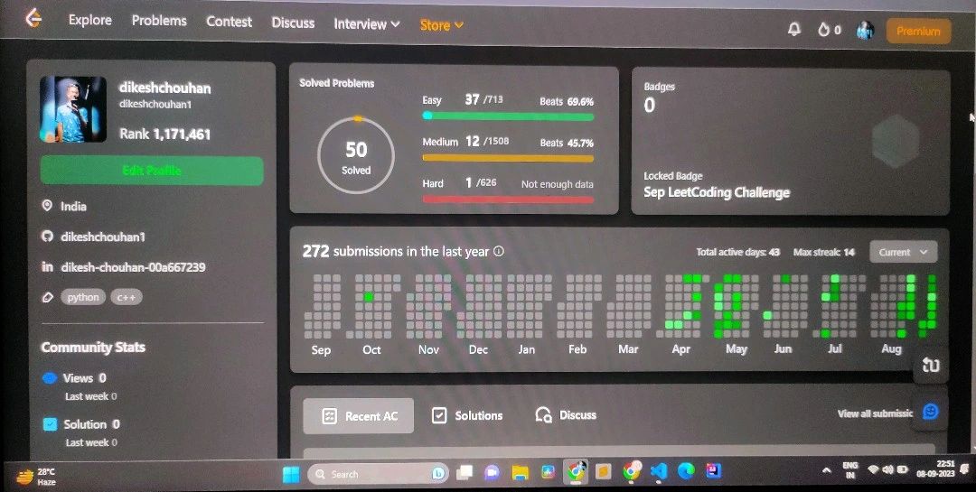 Dikesh Chouhan on LinkedIn: #leetcode #codingjourney #problemsolving # ... Dikesh Chouhan on LinkedIn: #leetcode #codingjourney #problemsolving # ...
