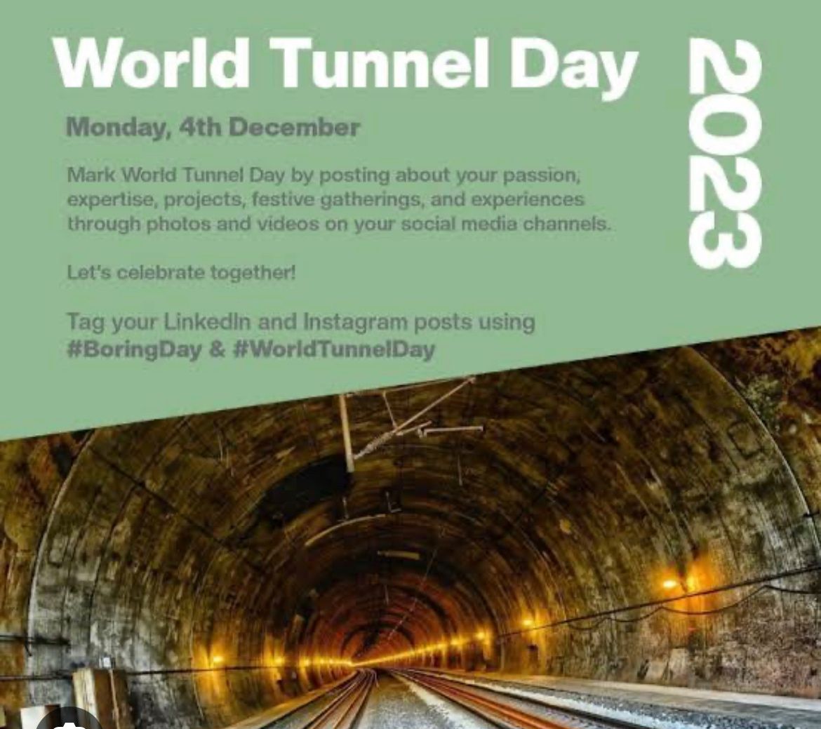 Rohit Kandpal on LinkedIn: #safeboring #worldtunnelday Rohit Kandpal on LinkedIn: #safeboring #worldtunnelday