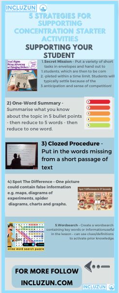 Top Tips Tuesday for Concentration | Incluzun posted on the topic ... Top Tips Tuesday for Concentration | Incluzun posted on the topic ...