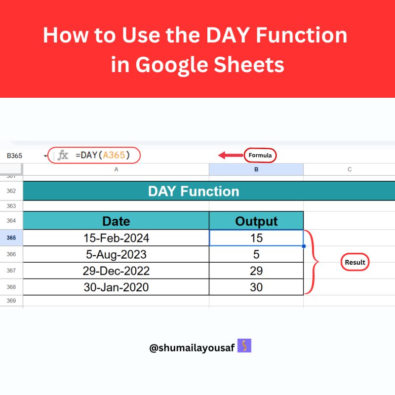 #googlesheets #dayfunction #spreadsheettips #googlesheetsformulas ... #googlesheets #dayfunction #spreadsheettips #googlesheetsformulas ...