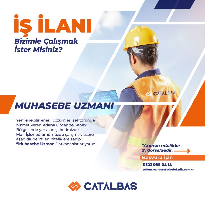 Çatalbaş Elektrik & Enerji LinkedIn‘de: MUHASEBE UZMANI Yenilenebilir ... Çatalbaş Elektrik & Enerji LinkedIn‘de: MUHASEBE UZMANI Yenilenebilir ...