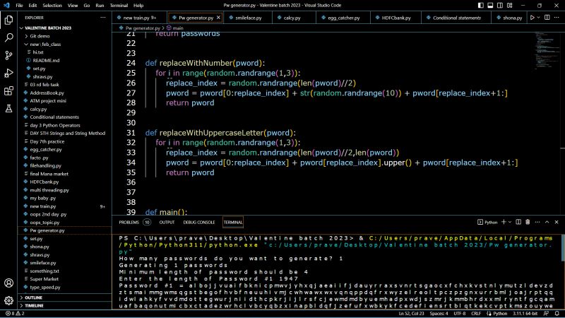 Shravan Adep on LinkedIn: password generator Kiran Sagar PythonLife Shravan Adep on LinkedIn: password generator Kiran Sagar PythonLife