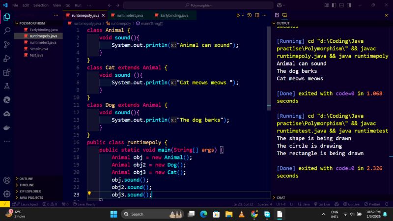 Hassaan Aslam on LinkedIn: #java #polymorphism #runtimepolymorphism # ... Hassaan Aslam on LinkedIn: #java #polymorphism #runtimepolymorphism # ...