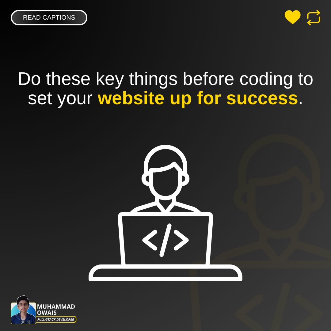 Muhammad Owais on LinkedIn: Do these key things before coding to set ... Muhammad Owais on LinkedIn: Do these key things before coding to set ...