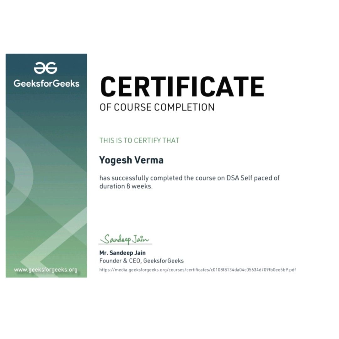 Yogesh Verma on LinkedIn: #datastructures #algorithms # ... Yogesh Verma on LinkedIn: #datastructures #algorithms # ...
