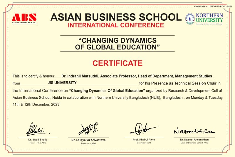 Dr. Indranil Mutsuddi on LinkedIn: #internationalconference2023 # ... Dr. Indranil Mutsuddi on LinkedIn: #internationalconference2023 # ...