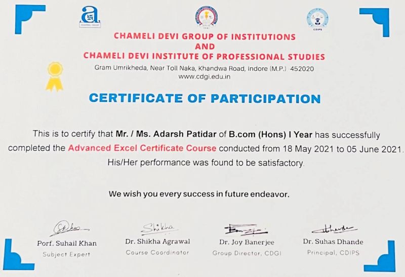 Adarsh Patidar on LinkedIn: #excelskills #continuouslearning #dataanalysis Adarsh Patidar on LinkedIn: #excelskills #continuouslearning #dataanalysis